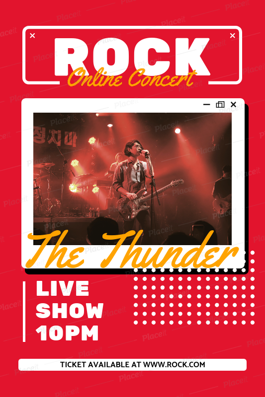 Rock Concert Posters Designs